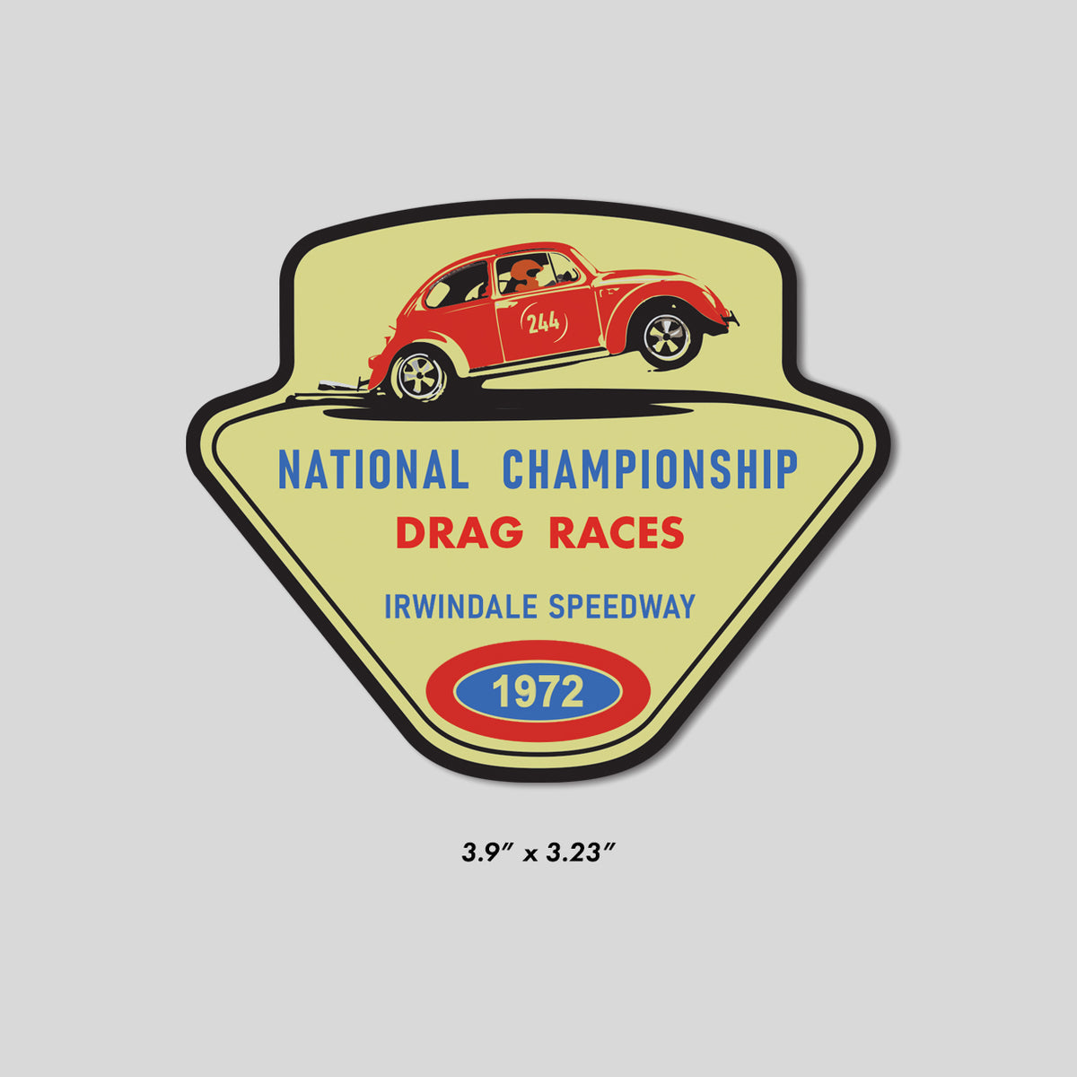 Vintage style drag race sticker – project-therapy-design