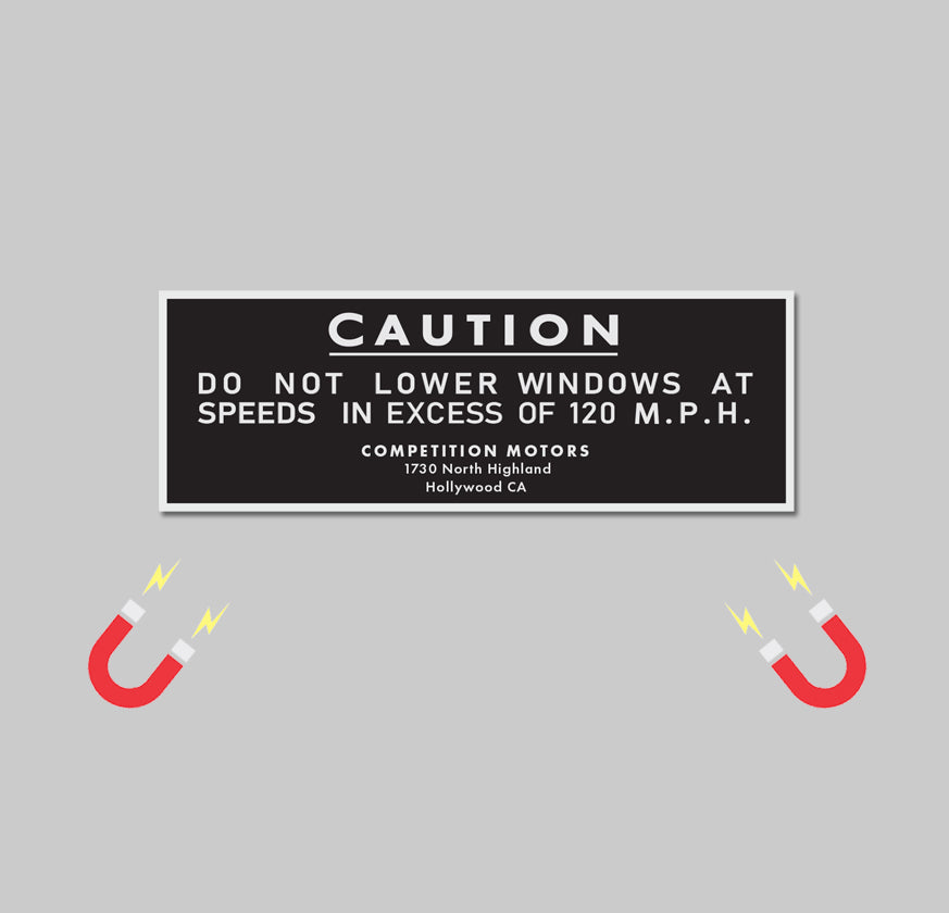 Caution Speed Warning Decal – project-therapy-design